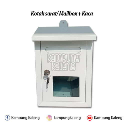 Kotak Surat/Mail Box Plus Kaca | Kampung Kaleng