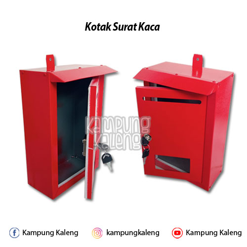 Kotak Surat/Mail Box Plus Kaca | Kampung Kaleng
