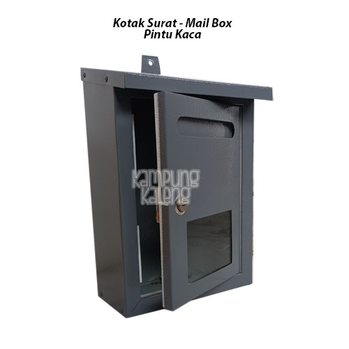 Kotak Surat/Mail Box Plus Kaca | Kampung Kaleng